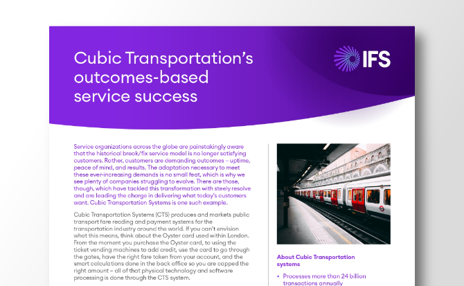 Executive Summary Cubic Transportation’s Service Success